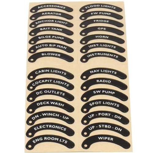 BEP Contour II Etiketter med Tekst 28 stk | Watski